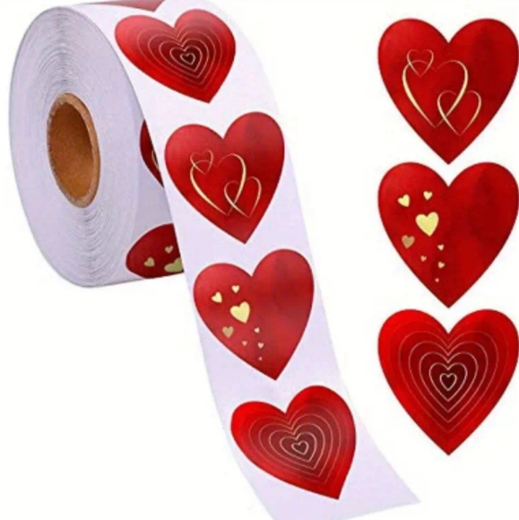 Office | 50 Red Heart Stickers | Poshmark